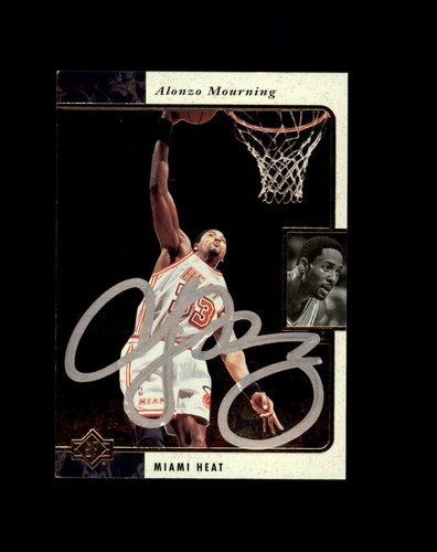 Alonzo Mourning Signed 1995-96 SP #70 IPA In Person Autograph Miami ...