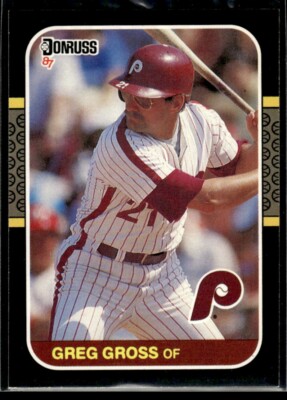 1987 Donruss #385 Greg Gross Philadelphia Phillies | eBay