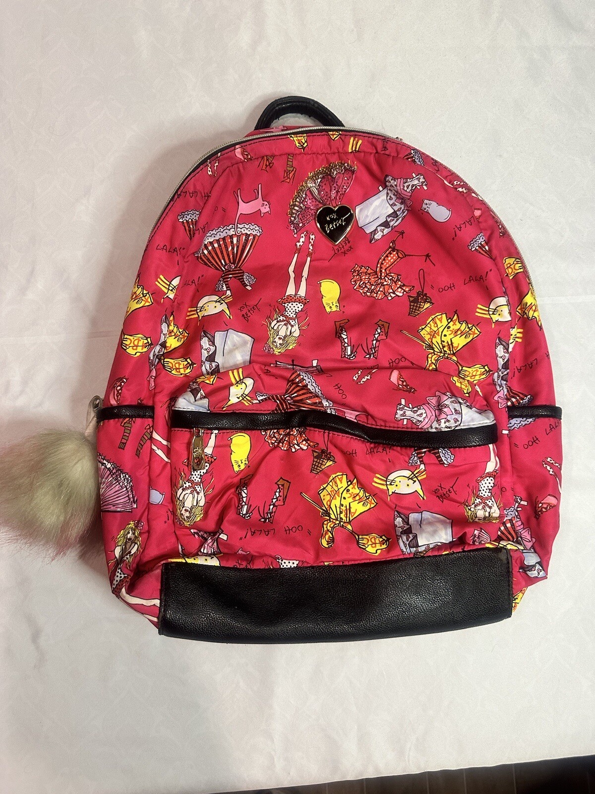 Betsey Johnson Backpack Paper Dolls Edition Used - Gem