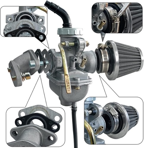 CDHPOWER Improved PZ20 Carburetor for Two Stroke Gas Engine Motor Kit ...