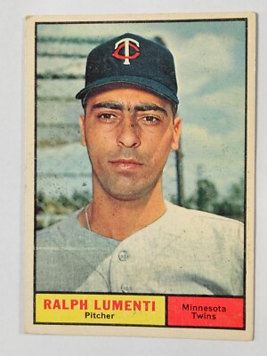1961 Topps #469 Ralph Lumenti Minnesota Twins EXCELLENT Actual card is ...