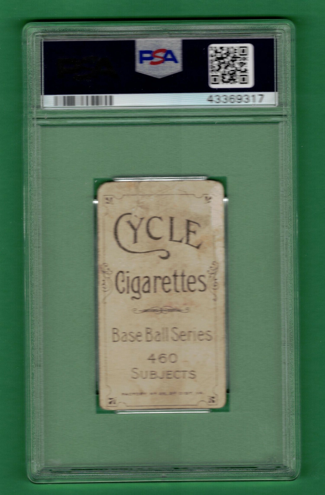 1909-11 T206 CYCLE 460 BACK ADDIE JOSS PITCHING PSA 1 POOR | eBay