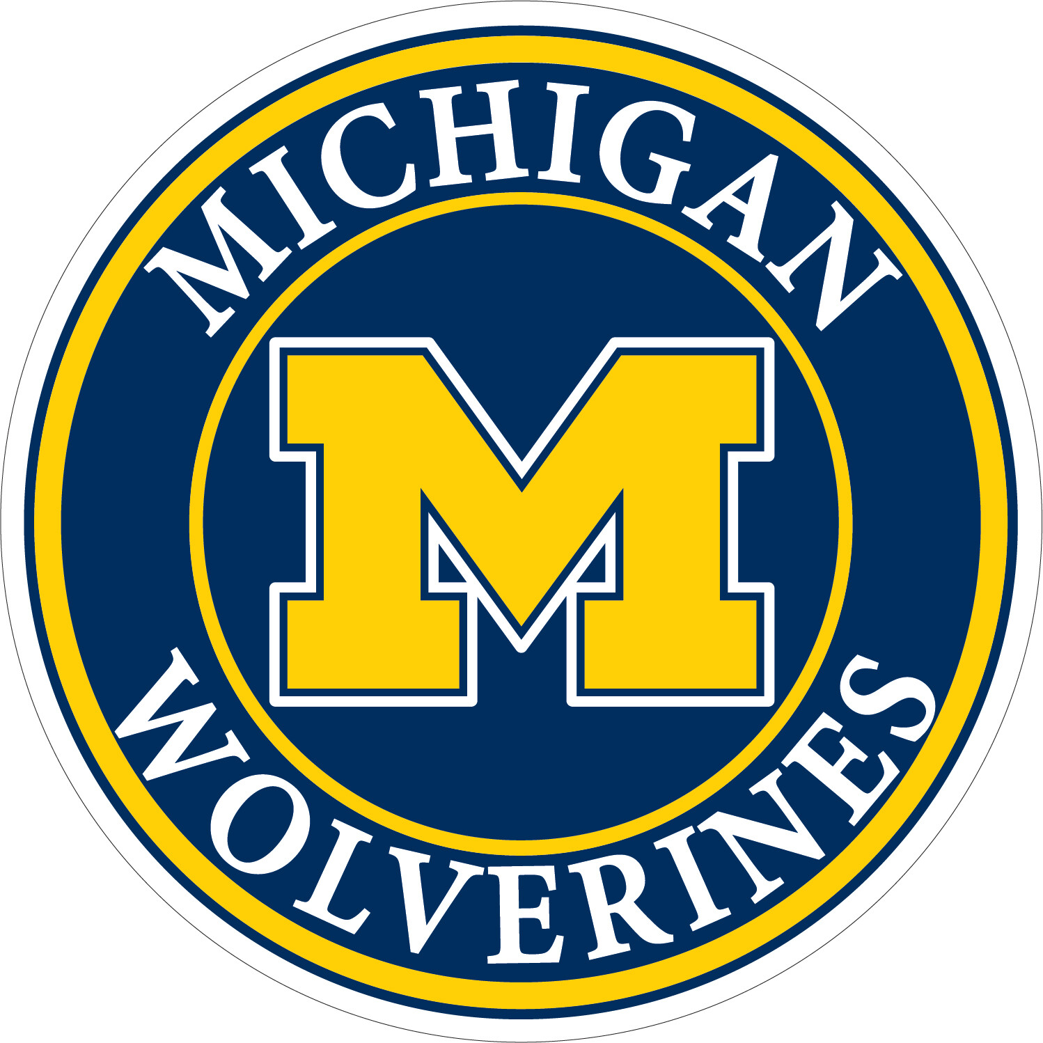 Michigan Wolverines Decal, Vinyl Sticker ~ for Cars, Walls, Cornhole Boards