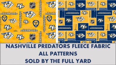 Nashville Predators Fleece Fabric-NHL Fleece Blanket Fabric Sold By The ...