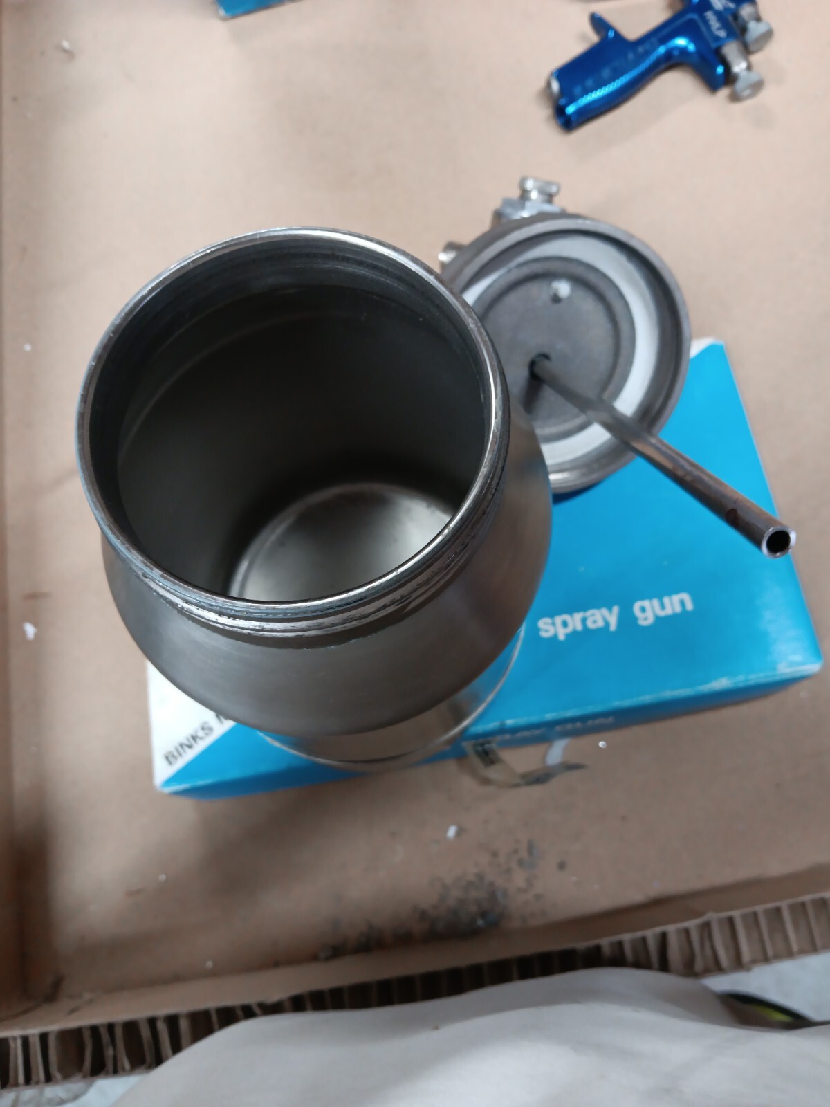 BINKS- MODEL 80 Stainless Steel 2 qt Pressure Cup | eBay