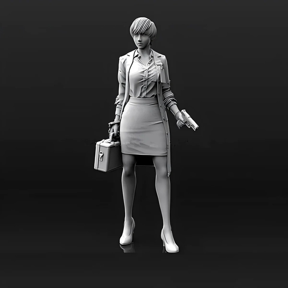1/35 SEXY FEMALE AGENT GIRL RESIN FIGURE MODEL KIT Unpainted ...