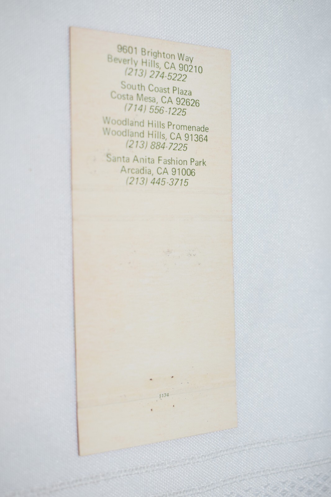 The Magic Pan California 30 Strike Matchbook Cover | eBay