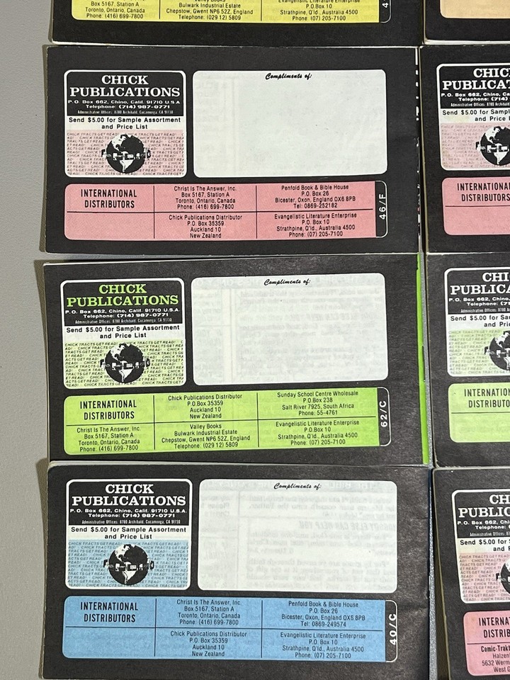 Vintage Lot of 10+ Jack Chick Publications Tracts 1970s-1980s Religious ...