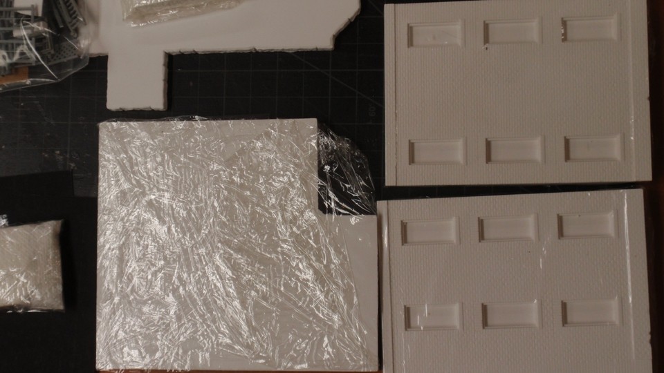 Three Story Tenement w/ bay window craftsman kit cast in Hydrocal by Ed ...