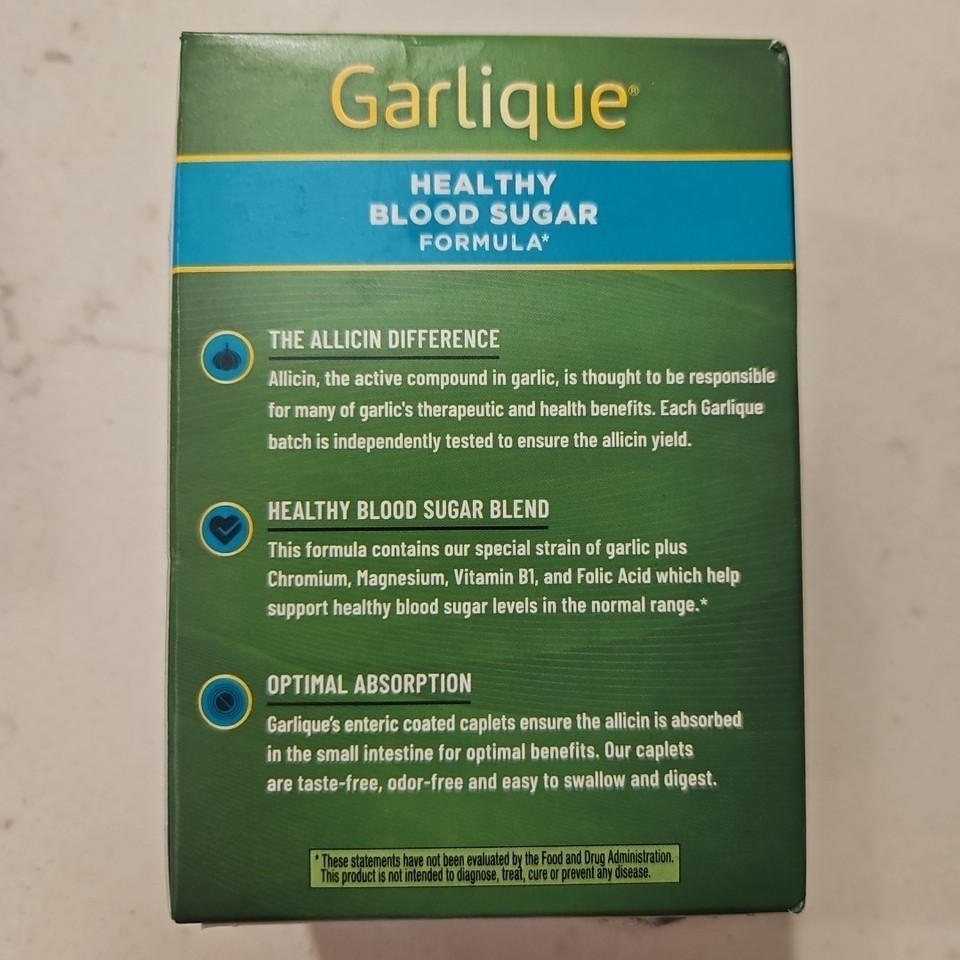 Garlique Extract Supplement Healthy Blood Sugar Formula Exp 2027+ | eBay