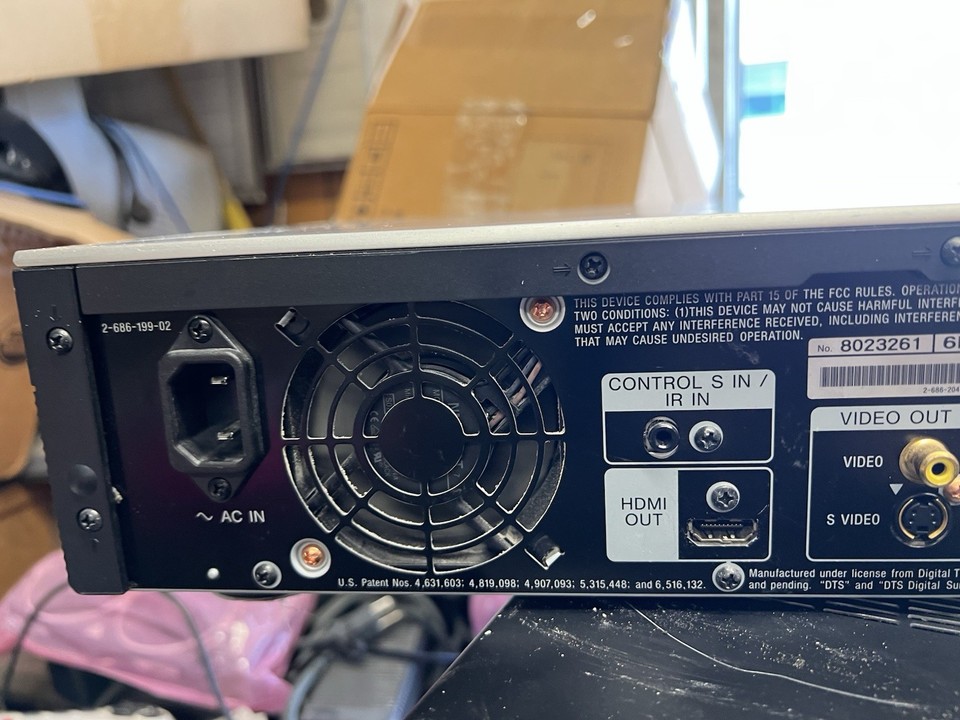 Sony BDP-S1 Blu-Ray Disc DVD Player Dolby Digital Full HD 1080p No ...