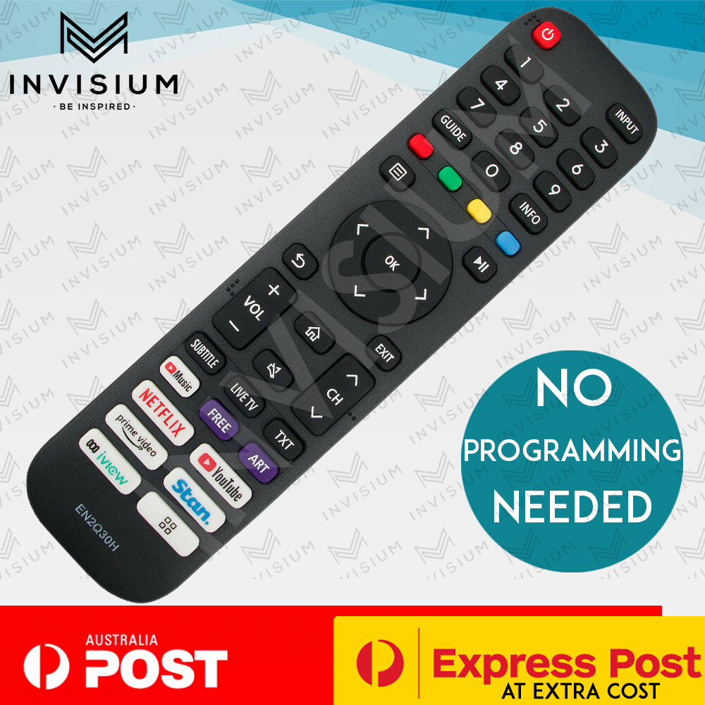 Hisense VIDAA TV Replacement Remote Control for models 43A7HAU, 50A7HAU ...