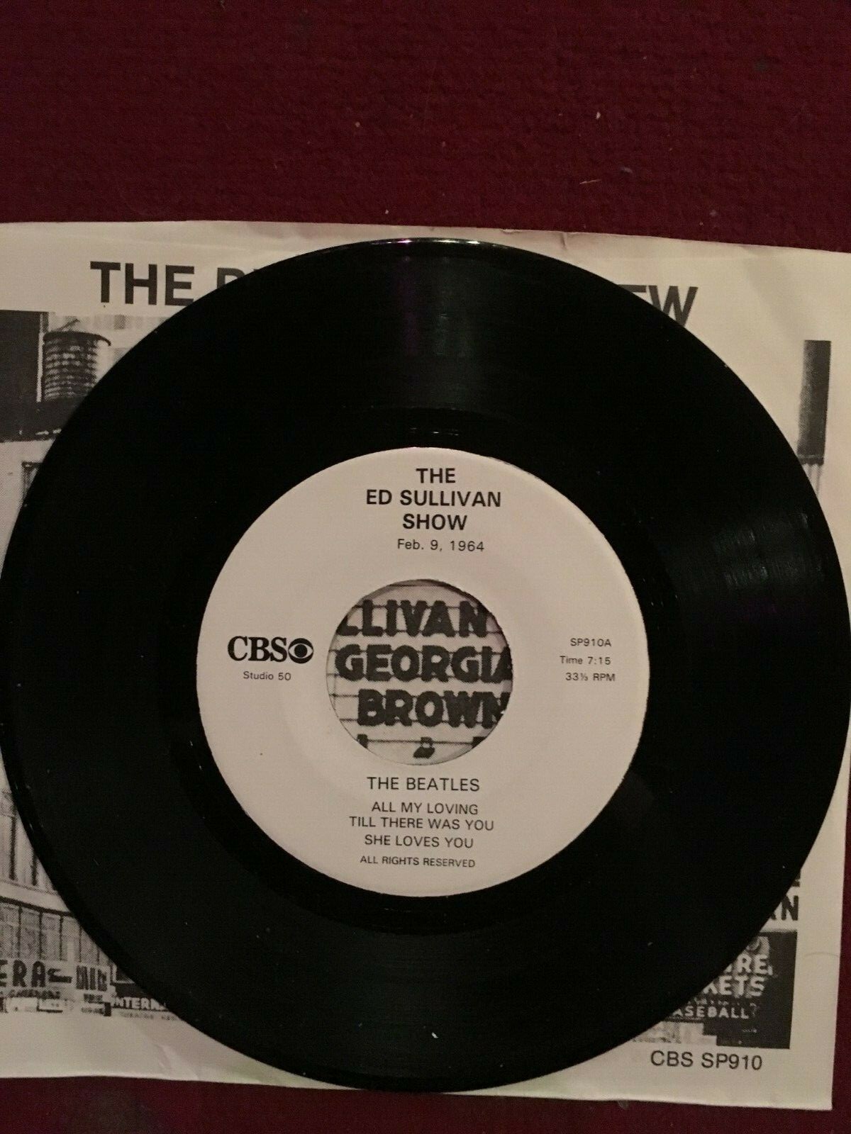 The Beatles on ED Sullivan show. The Really Big Shew | eBay