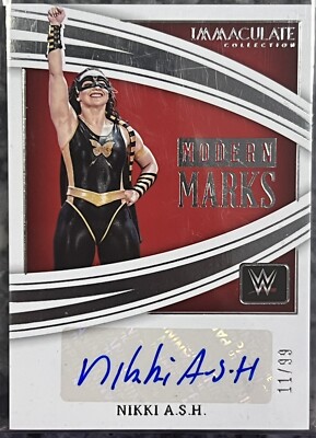 2022 Panini Immaculate WWE Nikki A.S.H. ASH Modern Marks Auto /99 RAW ...