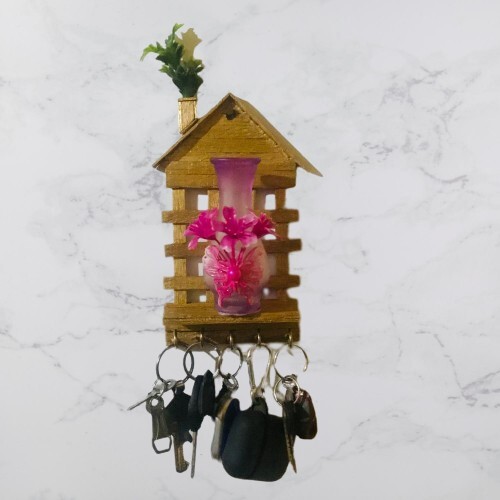 Gold Colour Painted Hand Made Popsical Stick Key Holder For Wall Decor ...