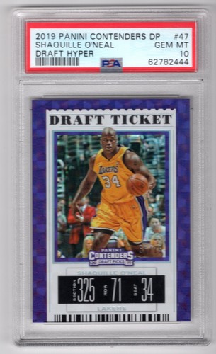 Shaquille O'Neal 2019 Panini Contenders Draft Picks Hyper Ticket #/75 ...