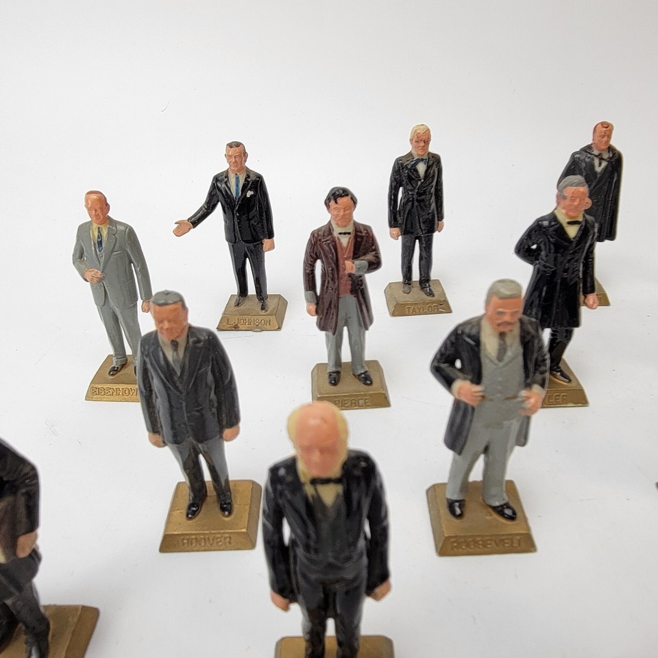 Vintage Marx Figurines - U.S. Presidents Painted Plastic Miniatures ...