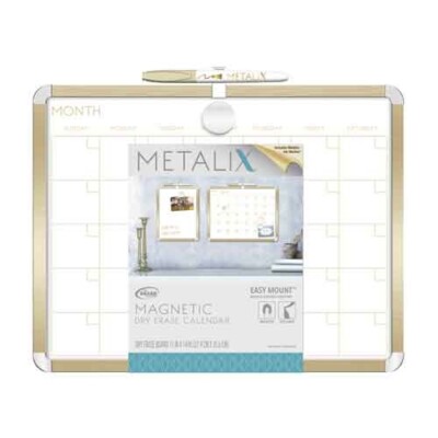Board Dudes Magnetic Dry Erase Monthly Calendar Met Frame 11"X14 ...