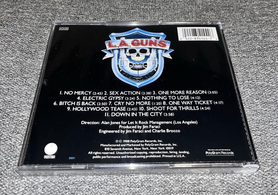 La Guns by L.A. Guns (New CD)⭐️Buy Any 3 Get 1 Free⭐️ Self Titled Debut ...