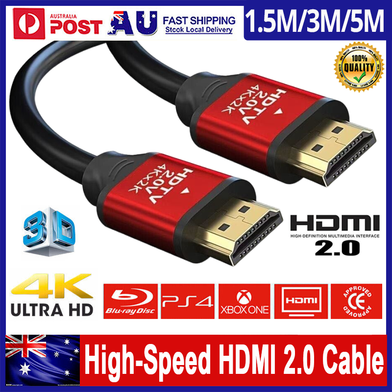 1-2Pack Premium 4K HDMI Cable V2.0 Ultra HD 2160p 1080p 3D Super Speed ...