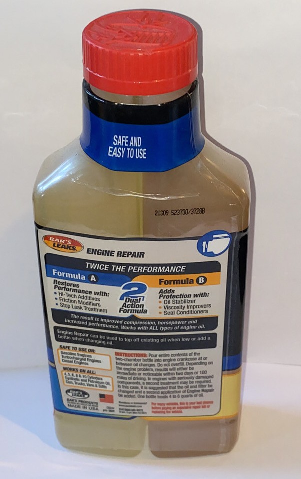 NEW Bar's Leaks High Milage Engine Repair Additive 16.9 oz Dual Action ...