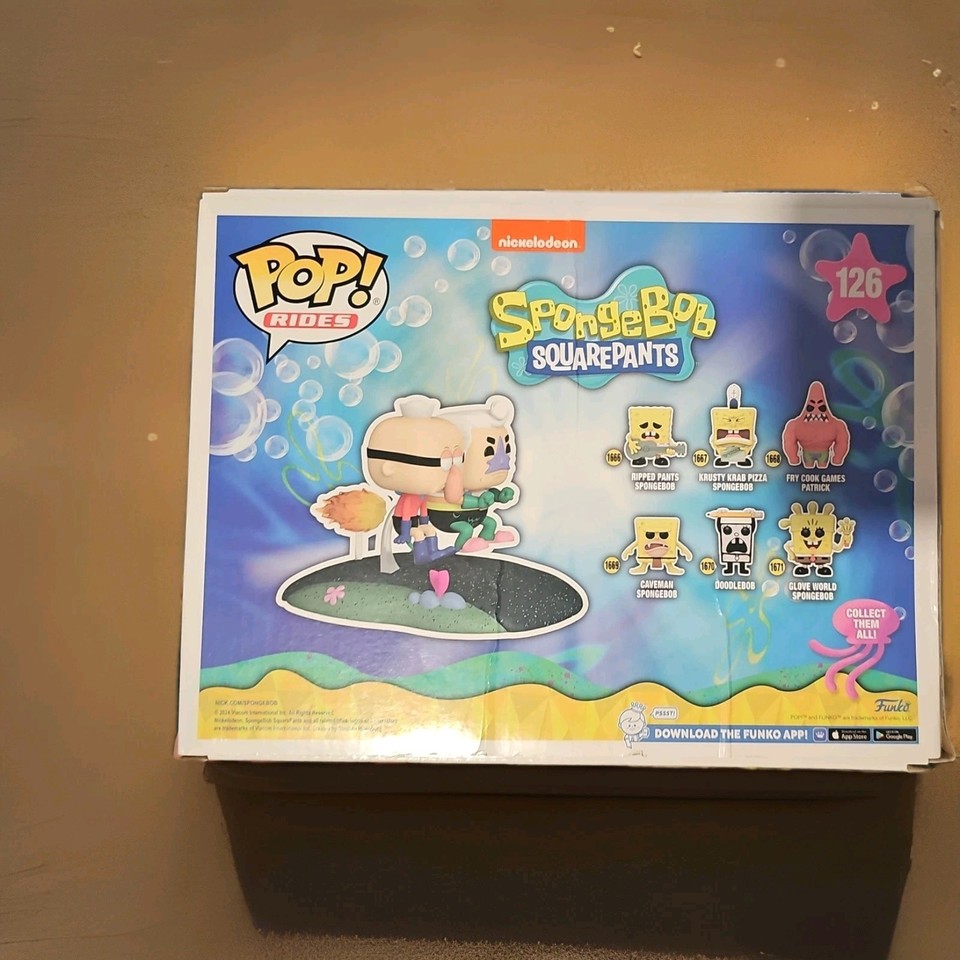 Funko Pop! Mermaid Man & Barnacle Boy with The Invisible Boatmobile ...