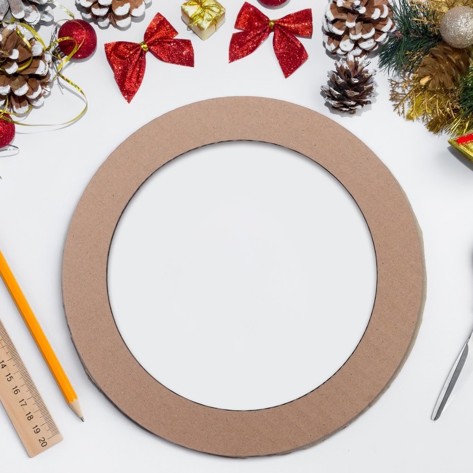 11pcs Paper Wreath Rings For Holiday Crafts, 20cm/7.9in Round ...