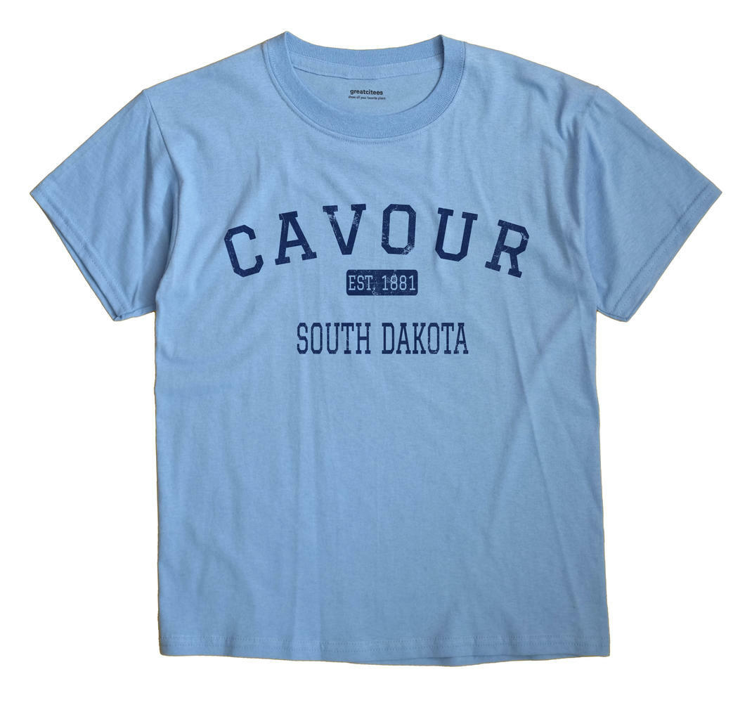 Cavour South Dakota SD T-Shirt EST | eBay