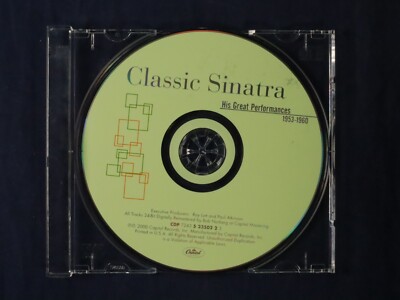Classic Sinatra: His Great Performances 1953-1960 by Frank Sinatra{CD ...