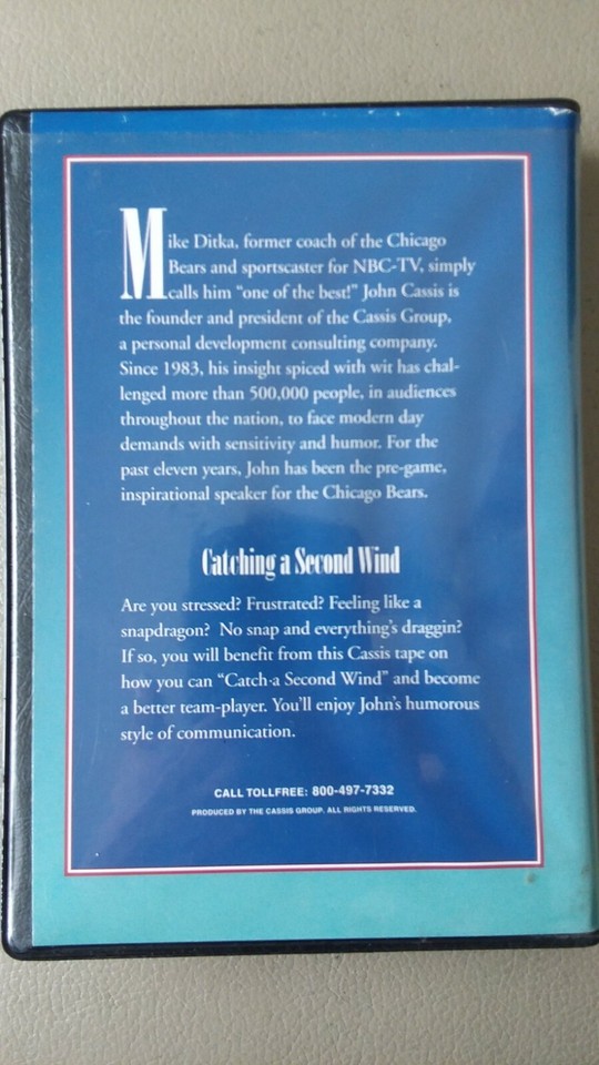 Catching A Second Wind - John Cassis (Cassette Audiobook) | eBay