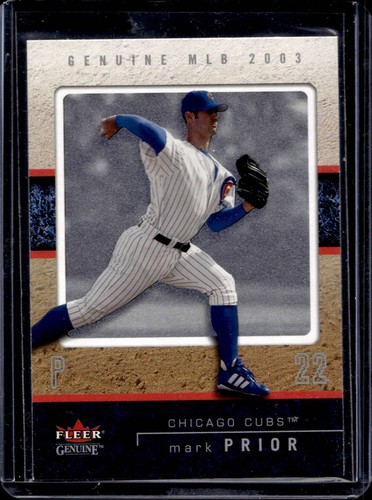 2003 Fleer Genuine Mark Prior #66 - Chicago Cubs | eBay