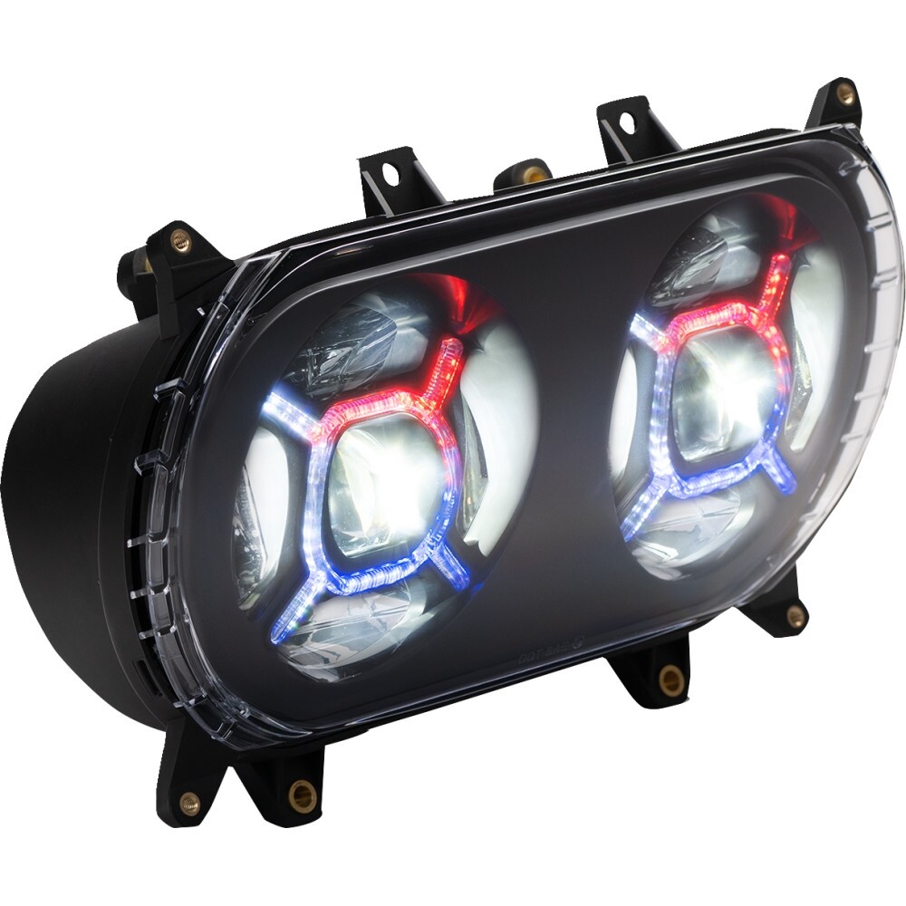 Custom Dynamics - PG-RG-B - ProGlow Double-X LED Headlight, Black for ...