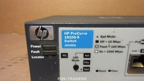 HP 1810G-8 J9449A ProCurve Switch Gigabit Switch 10/100/1000Base-T ...