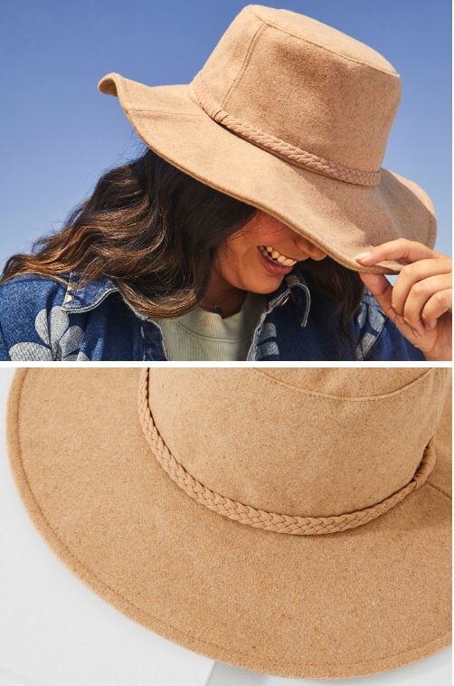 NIB ASN Hats The Harper Floppy Hat Oatmeal Color Soft Felt RV $68 New ...