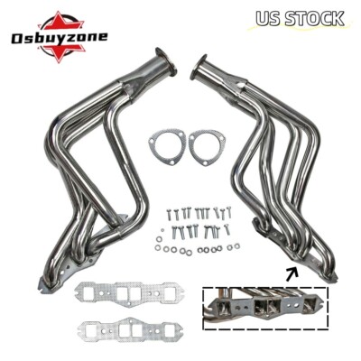 Stainless Long Tube Manifold Headers for Olds Cutlass Delta 65-74 350 ...