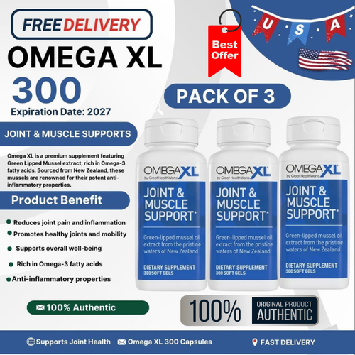 Omega XL 300 Capsules - Green Lipped Mussel Omega-3 Joint Relief (PACK ...