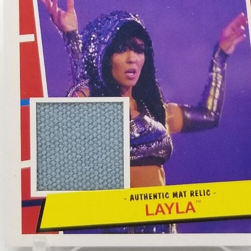 2012 Topps Heritage WWE - LAYLA - Wrestlemania XXVII Authentic Ring Mat ...