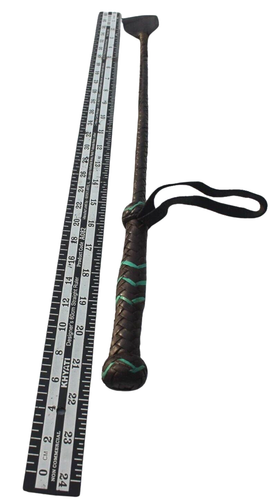 Genuine Leather Riding Crop Horse Whip, Full Leather Braided 180 deg ...