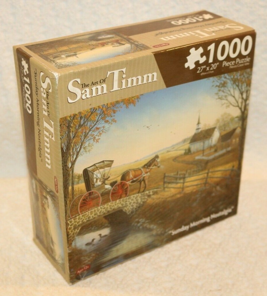 Art of Sam Timm Puzzle "Sunday Morning Nostalgia" 1000 Pieces, Karmin ...