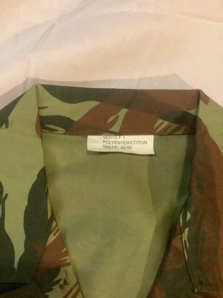 French Made F1 Lizard Camouflage Jacket Veste African Mauritanian Army ...