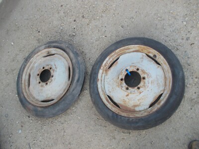Ford 8N series Tractor ORIGINAL front rims 4.00 x 19 & tires | eBay