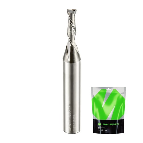 Downcut Spiral Router Bit 1/4 Inch Shank 1/8 Inch Cutting Dia. Solid ...