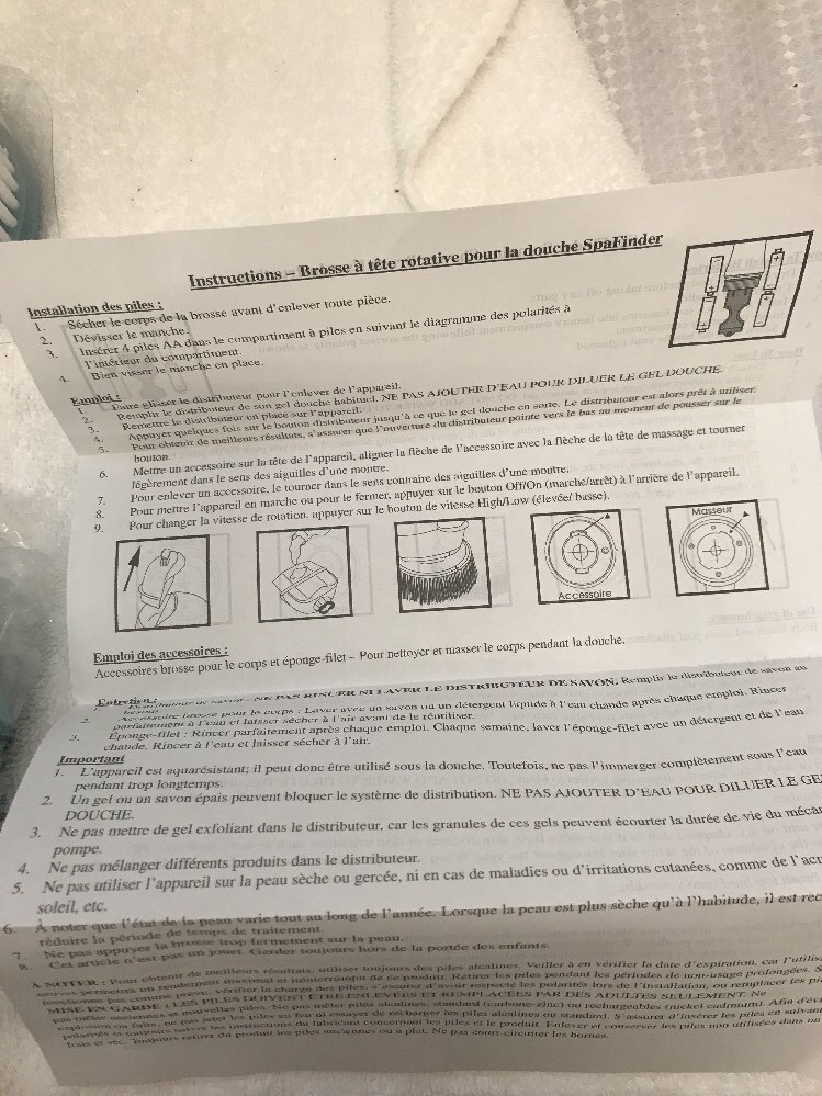 SpaFinder for Avon Rotating Head Body Cleanser with 2 Attachments (8B ...