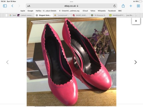 Elegant Soloro shoes Christmas Perfect Pink Real Leather S 40 Made in ...