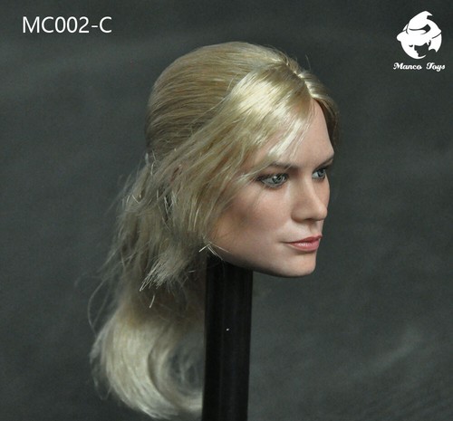 1/6 Custom Actress Action Figure Head Ponytail Hair by Manco Toys MAN ...