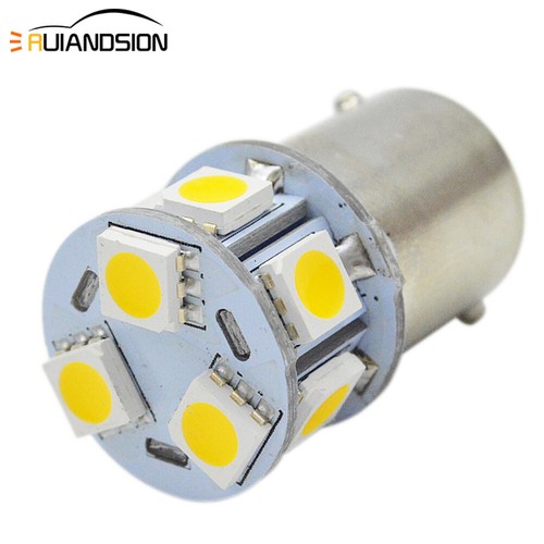 10X Warm White 1156 BA15S 5050 9 LED Indicator Turn Signal Light Bulb ...