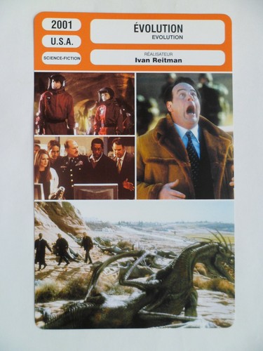 CARTE FICHE CINEMA 2001 EVOLUTION David Duchovny Julianne Moore Orlando Jones Se | eBay