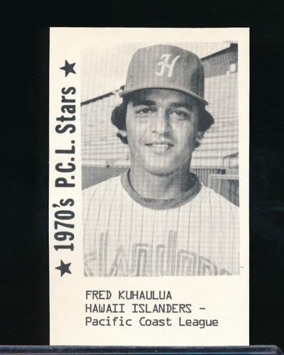 1979 Cramer 1970's P.C.L. Stars Fred Kuhaulua Hawaii Islanders super ...