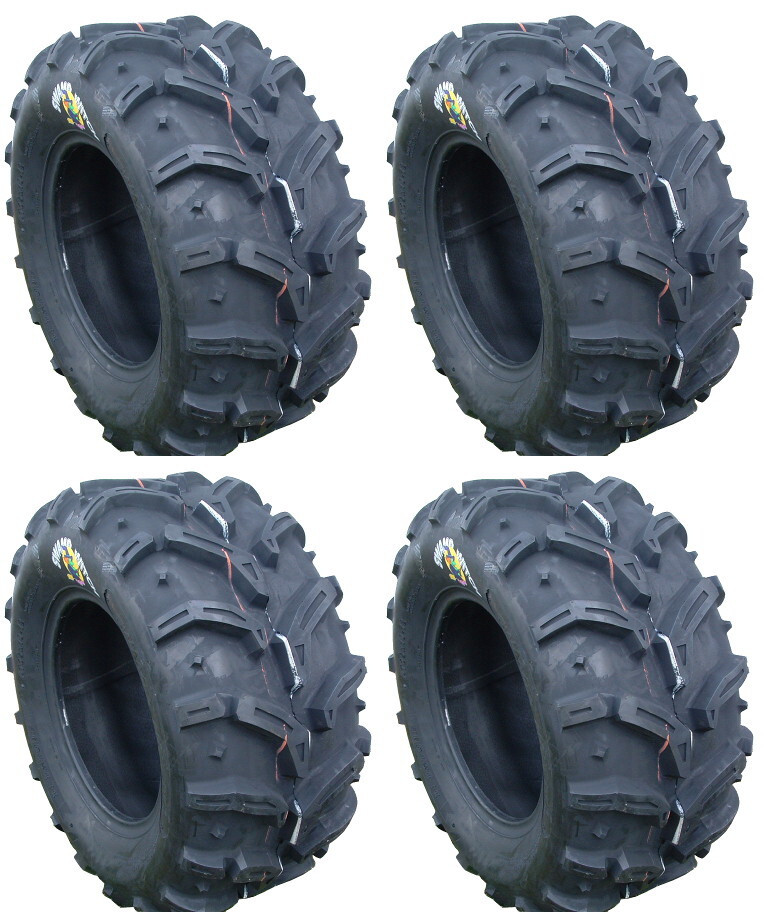 Four 4 Deestone Swamp Witch ATV Tires Set 2 Front 25x8-12 & 2 Rear ...