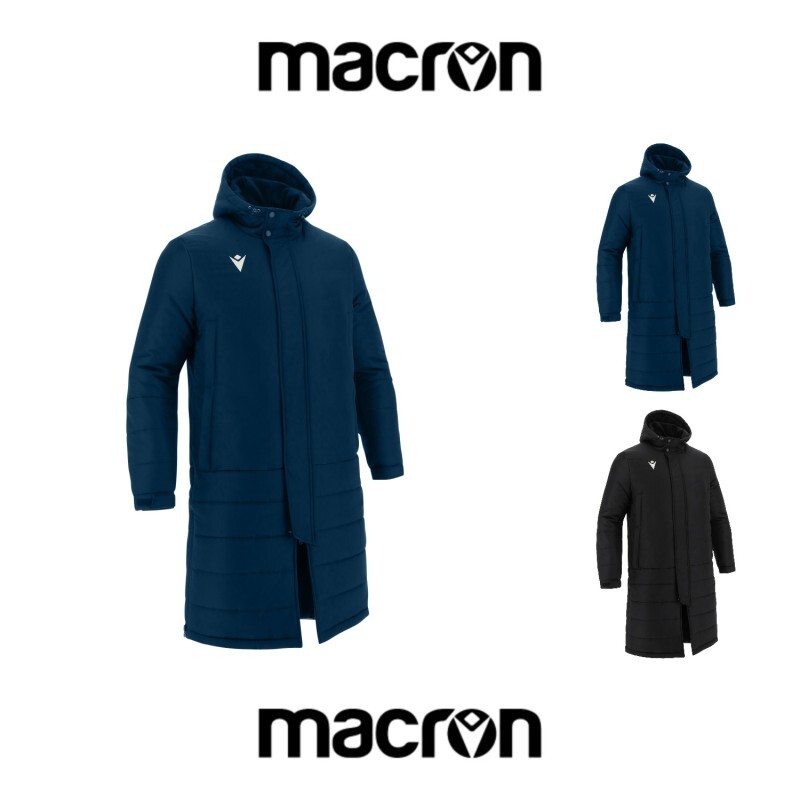 PADDED LONG BENCH JACKET PARKA HOOD TURVEY - MACRON - Sizes from S to ...